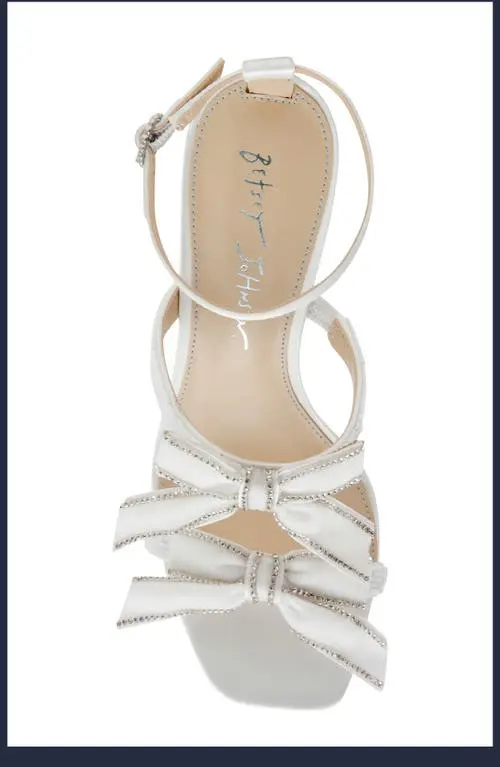 Betsey Johnson Sammy Ankle Strap Sandal - Ivory