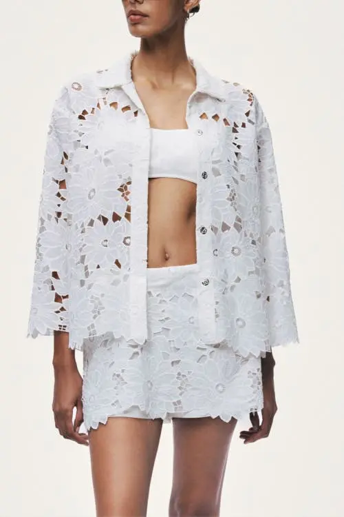 NOCTURNE Floral Broderie Jacket