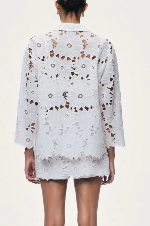 NOCTURNE Floral Broderie Jacket
