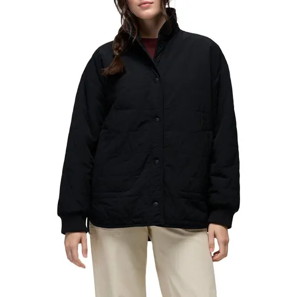 Prana Encinitas Reversible Coat - Black/black