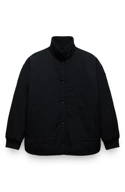 Prana Encinitas Reversible Coat - Black/black