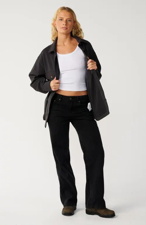 Rip Curl Retro Swell Fleece Shirt Jacket - Washed Black