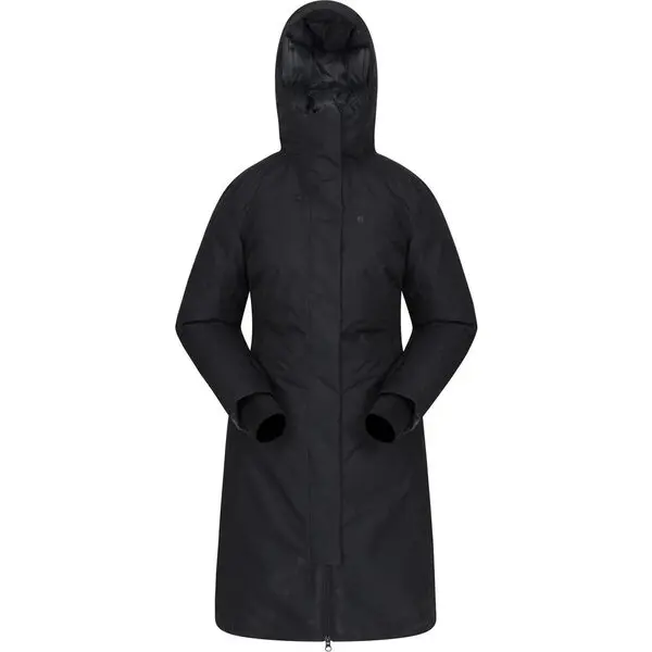 Mountain Warehouse Polar Down Long Length Hybrid Jacket - Black