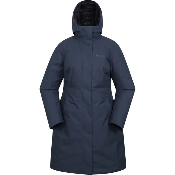 Mountain Warehouse Polar Down Long Length Hybrid Jacket - Blue