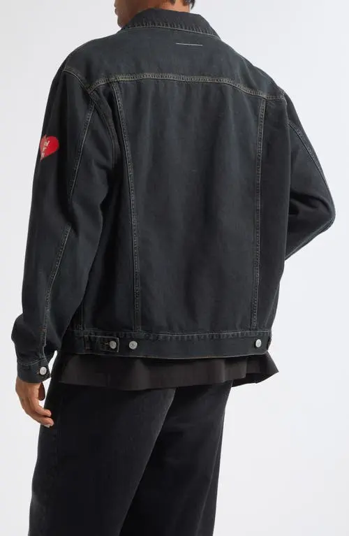 MAISON MARGIELA Printed Denim Trucker Jacket