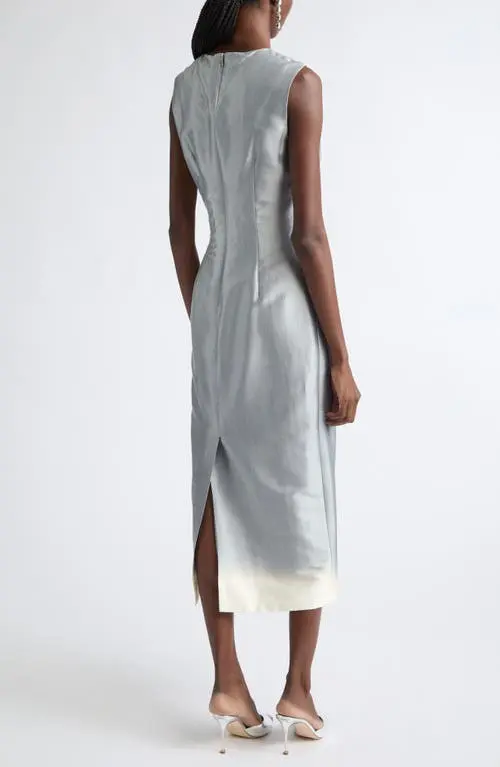 Oscar De La Renta Cosmos Mikado Midi Dress