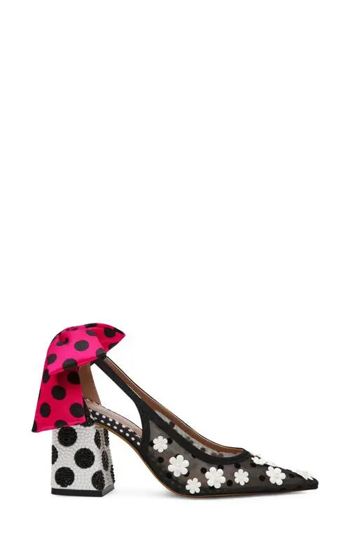 Betsey Johnson Embellished Mesh Pumps