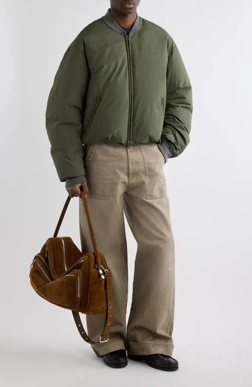 Acne Studios Plinty Stained Organic Cotton Twill Trousers