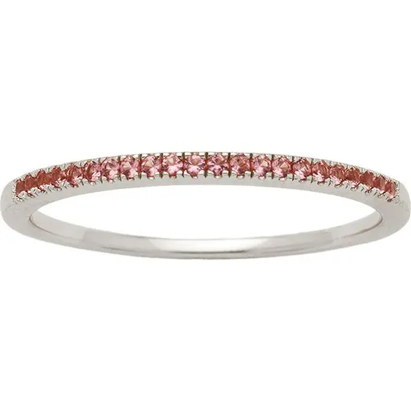 MADE BY MARY Birthstone Stacking Ring - Silver October