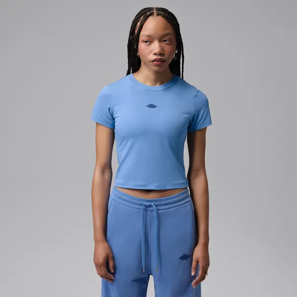 JORDAN Flight Cropped T-shirt - Blue