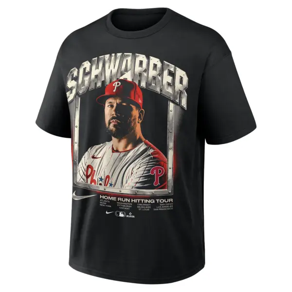 Nike Kyle Schwarber Philadelphia Phillies Mlb T-shirt - Black