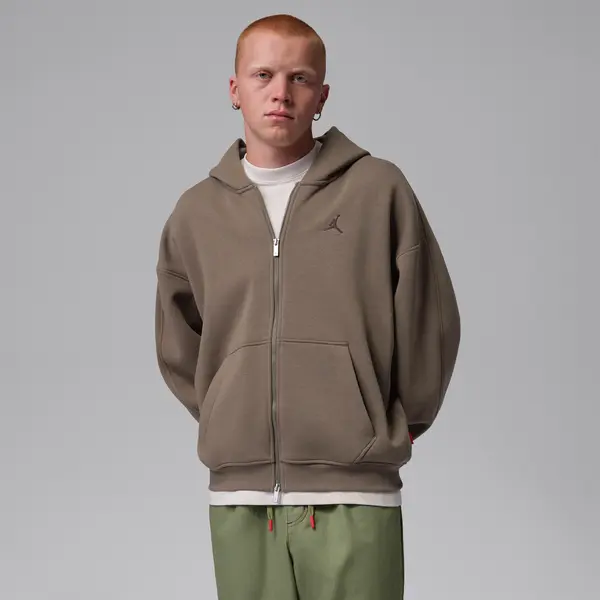 JORDAN Brooklyn Oversized Fleece Full-zip - Brown