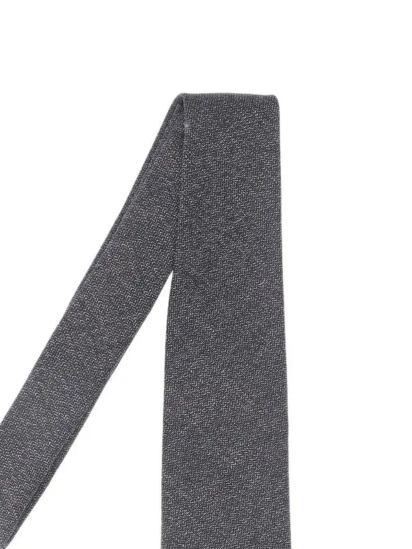 LARDINI Virgin Wool Neck Tie - Gray