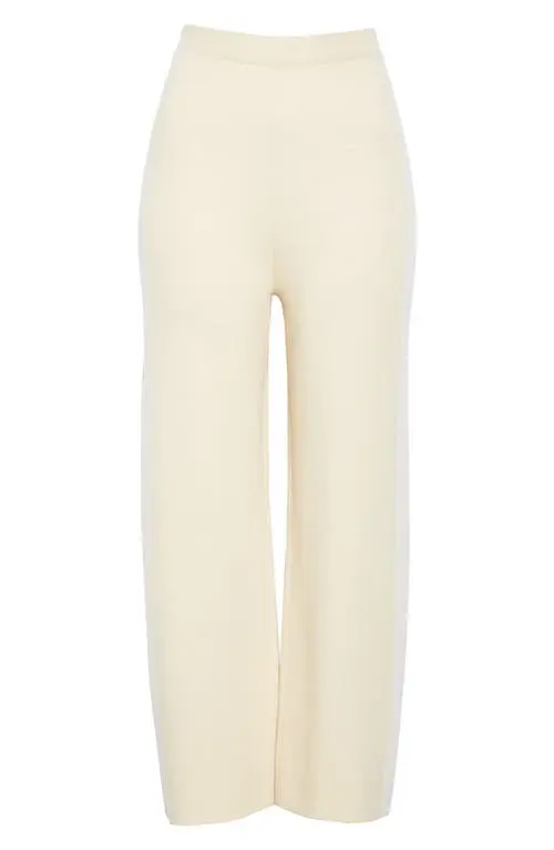 St. John Placed Engineered Stripe Knit Pants