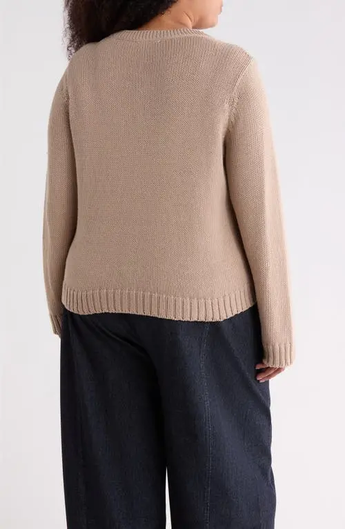 Eileen Fisher Organic Cotton Cardigan - Wheat