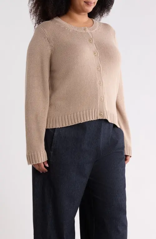 Eileen Fisher Organic Cotton Cardigan - Wheat