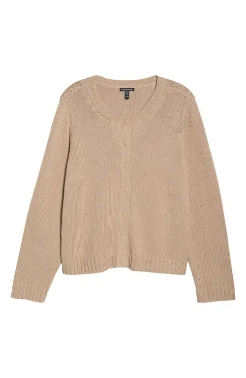 Eileen Fisher Organic Cotton Cardigan - Wheat