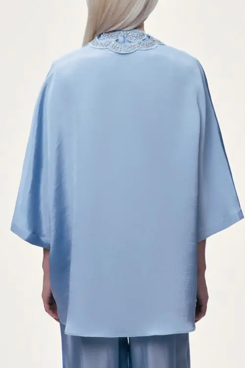 NOCTURNE Accessory Collar Detail Shirt