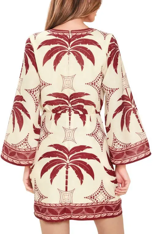 FLYING TOMATO Palm Print Minidress
