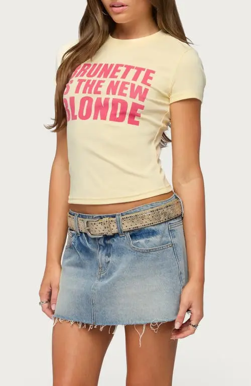EDIKTED Brunette Graphic T-shirt