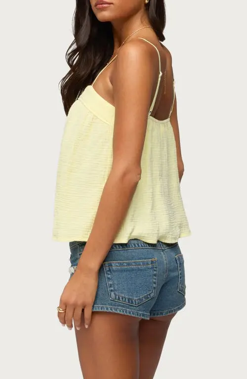 EDIKTED Sapphire Cotton Gauze Camisole