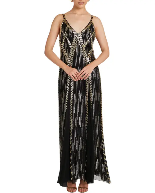 TEMPERLEY LONDON Viola Strappy Dress - Black