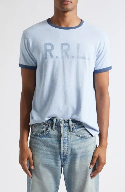 Double Rl Stencil Logo Ringer T-shirt