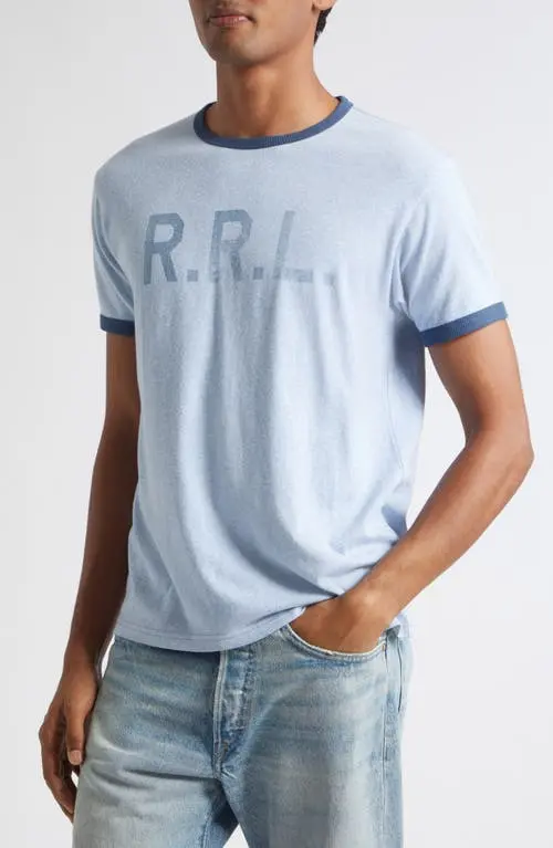 Double Rl Stencil Logo Ringer T-shirt