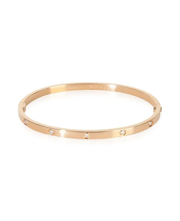 CARTIER Small Model Love 18k Rose Gold Bracelet - Pink