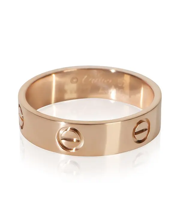 CARTIER Love 18k Rose Gold Ring - Pink