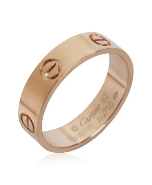CARTIER Love 18k Rose Gold Ring
