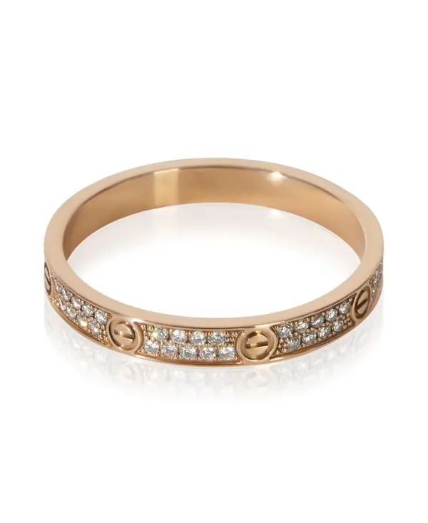 CARTIER Mini Model Love 18k Rose Gold Ring