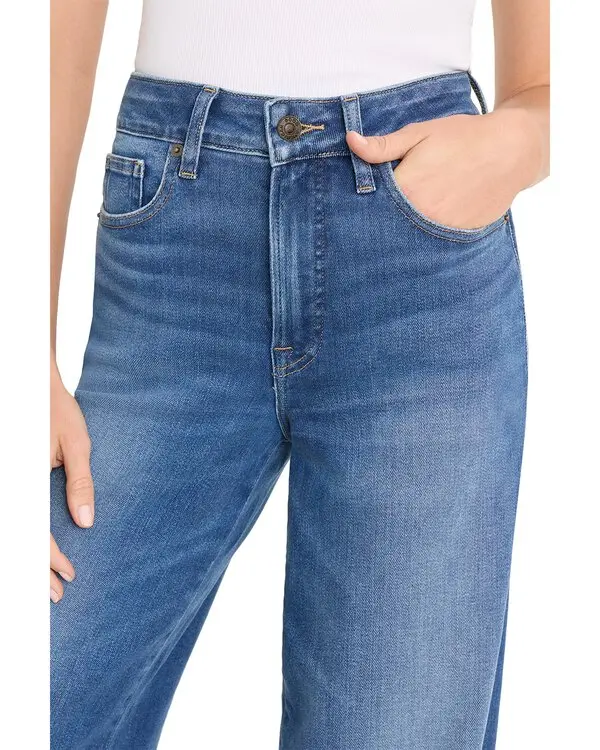 Good American Soft Tech Palazzo Jeans - Indigo