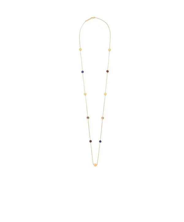 Loewe Anagram Pebble Necklace - Yellow