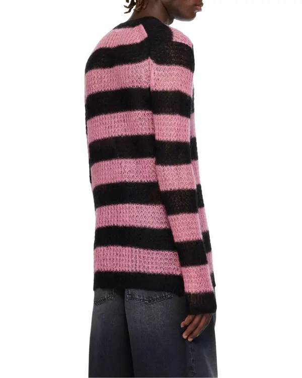 We11Done Striped Sweater - Black