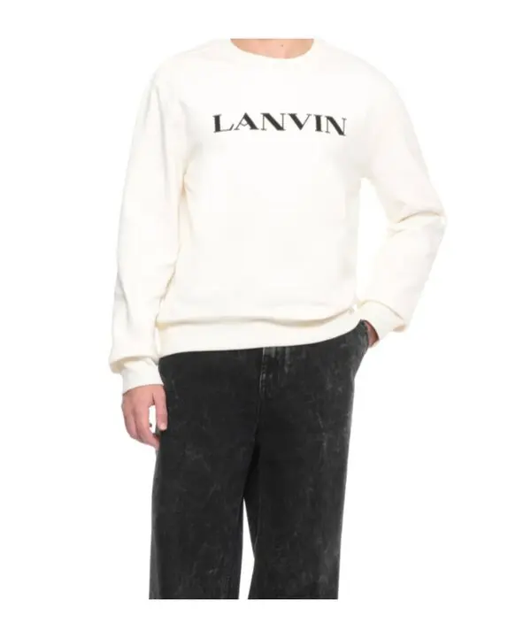 LANVIN Logo Embroidered Crewneck Sweatshirt