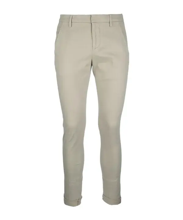 DONDUP Logo-plaque Trousers - Gray