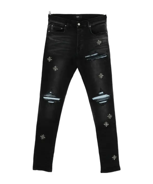 Amiri Distressed Jeans With Vintage Effect - Black