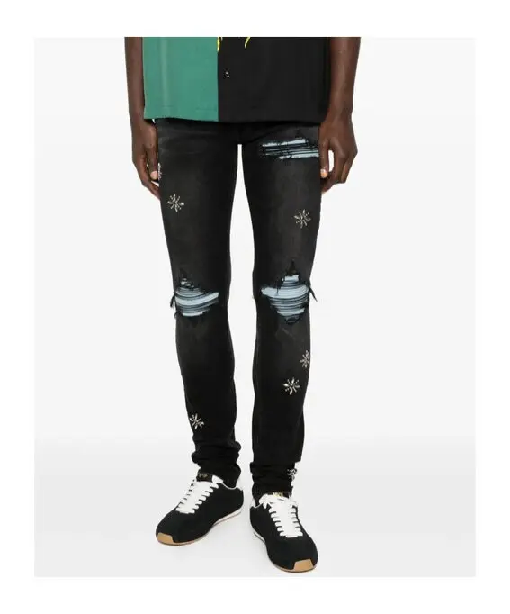 Amiri Distressed Jeans With Vintage Effect