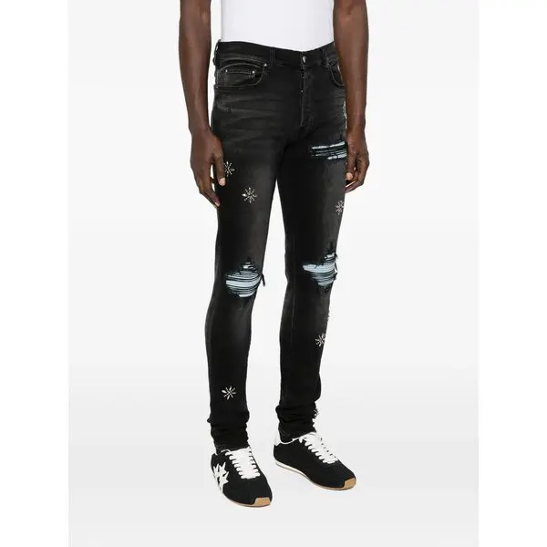 Amiri Distressed Jeans With Vintage Effect