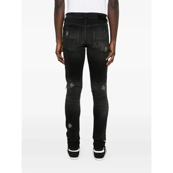 Amiri Distressed Jeans With Vintage Effect