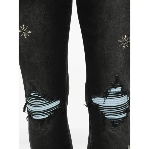 Amiri Distressed Jeans With Vintage Effect