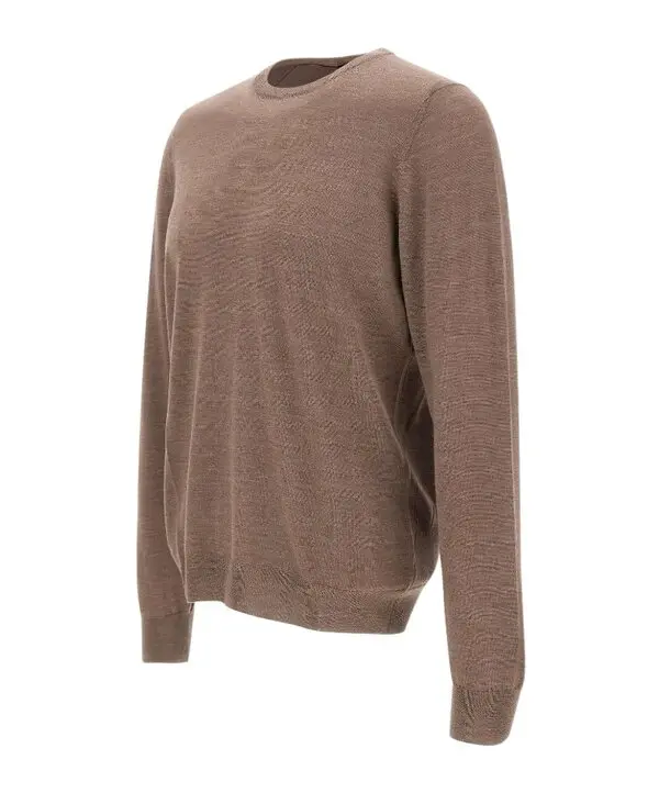 GRAN SASSO Crewneck Pullover - Brown