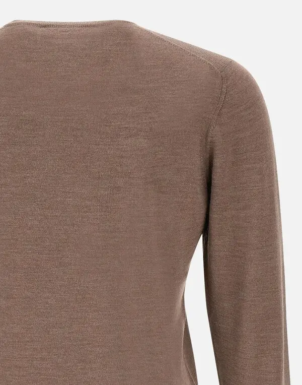 GRAN SASSO Crewneck Pullover - Brown