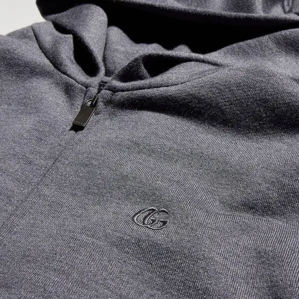 Gucci Cotton Silk Jersey Sweatshirt With Zip