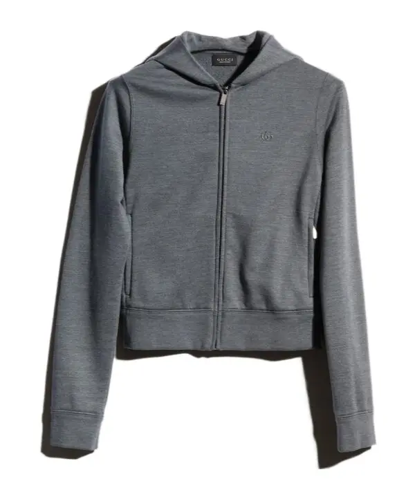 Gucci Cotton Silk Jersey Sweatshirt With Zip - Grey