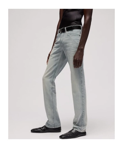 Gucci Slim Fit Marbled-wash Cotton Denim Pants
