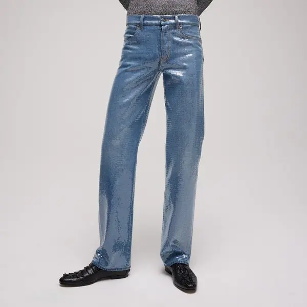 Gucci Sequined Denim Pants