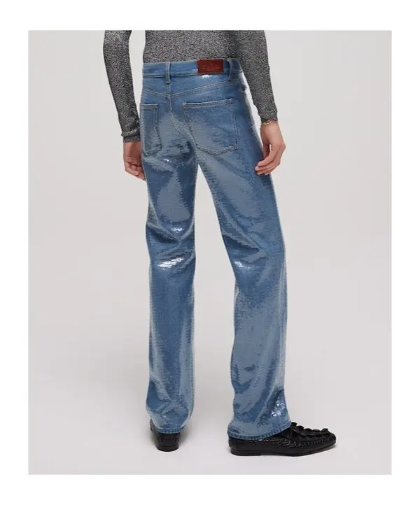 Gucci Sequined Denim Pants