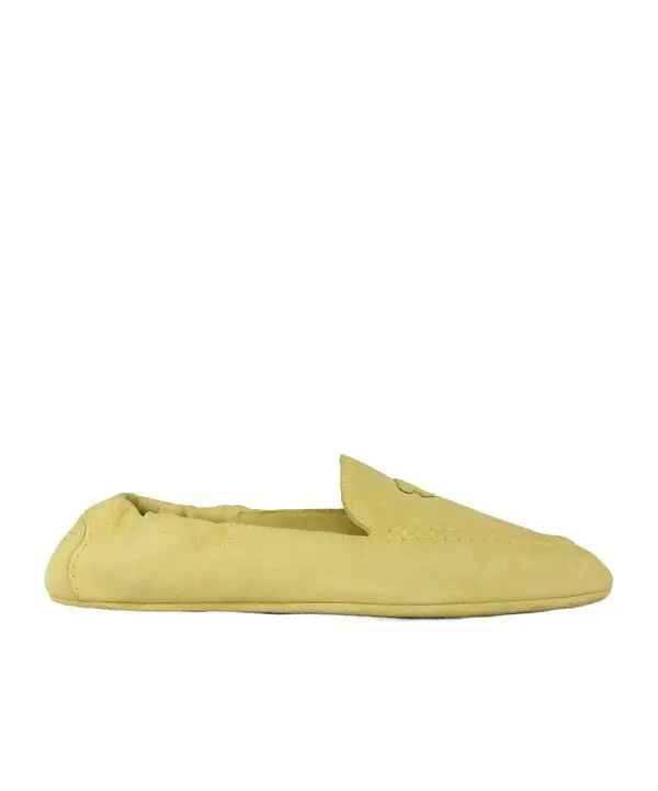 Celine Adam Loafer In Suede Calfskin - Green